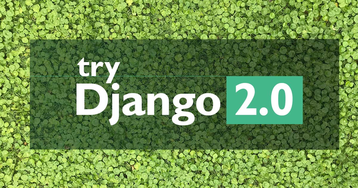 GitHub - codingforentrepreneurs/Try-Django-2.0: A Tutorial on building ... GitHub - codingforentrepreneurs/Try-Django-2.0: A Tutorial on building ...